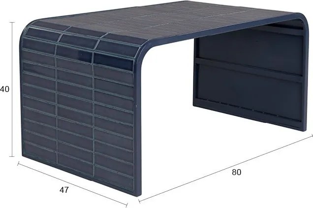 Modrý keramický konferenční stolek 47x80 cm Tiles – Zuiver