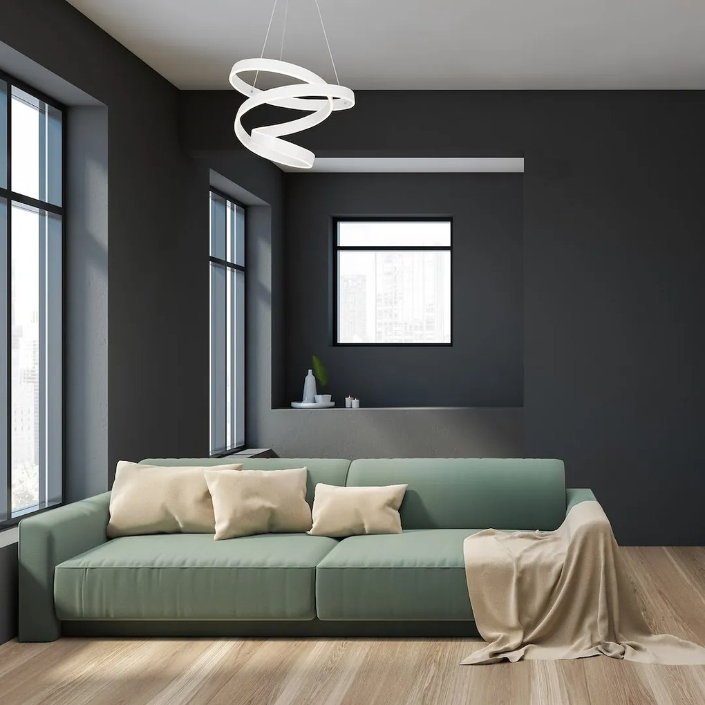 Závěsné LED svítidlo Andromeda, 1x LED 100w, 4000k, w