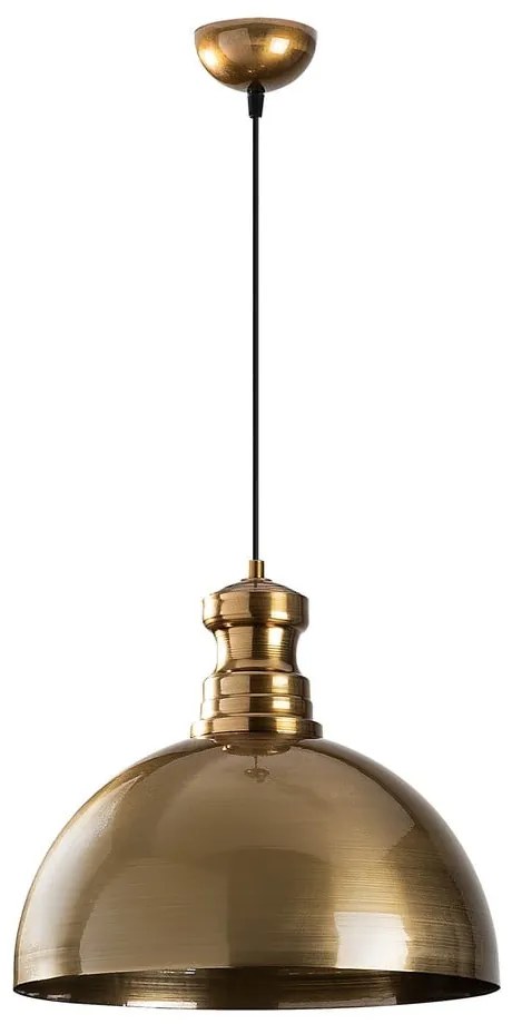 Závěsné svítidlo ve zlaté barvě s kovovým stínidlem ø 40 cm Berceste – Opviq lights