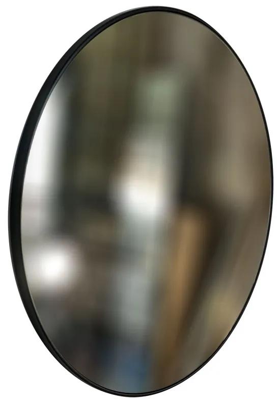 LOFTIKA Kulaté zrcadlo TINA 90cm černé