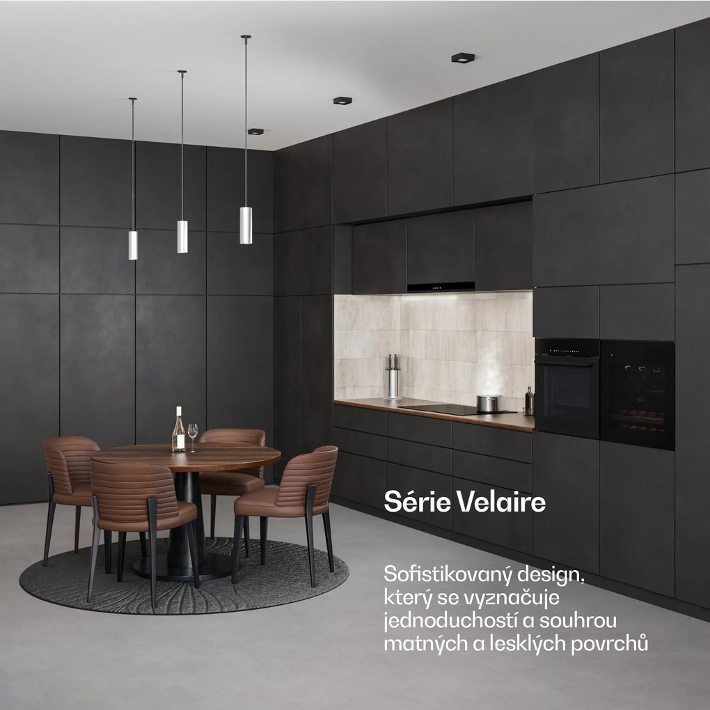 Klarstein Velaire vestavná vinotéka | Moderní, elegantní | UV ochrana | Dvojitá zóna | 36 lahví