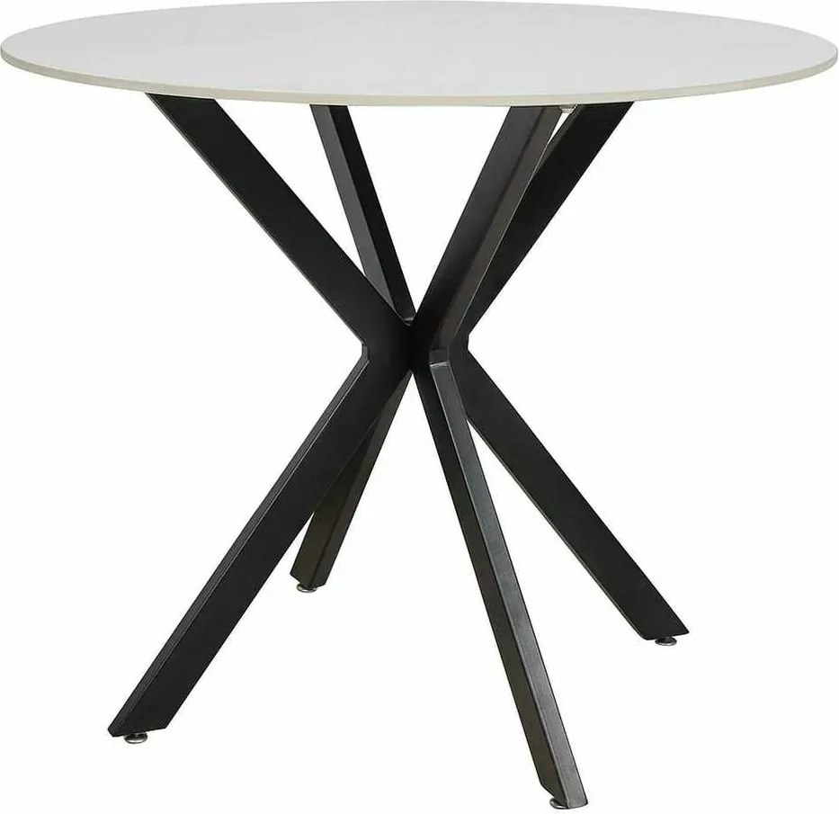 Jídelní stůl Talia 90 cm, mramor / černá