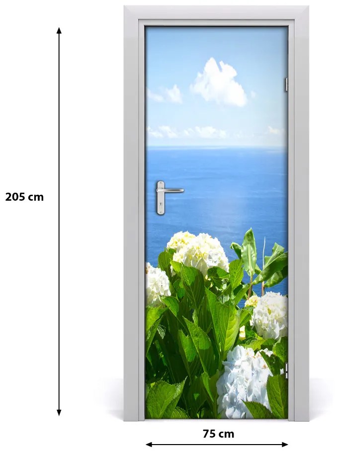 Fototapeta na dveře Hortensje moře 75x205 cm
