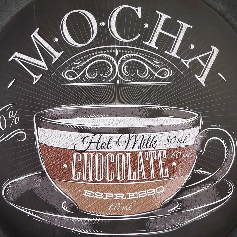 Kovová cedule MOCHA CHOCOLATE