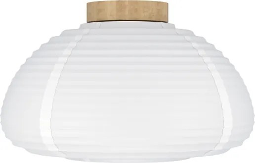 Eglo 44063 - Stropní svítidlo SUMMERHILL 1xE27/40W/230V pr. 40 cm bílá/béžová