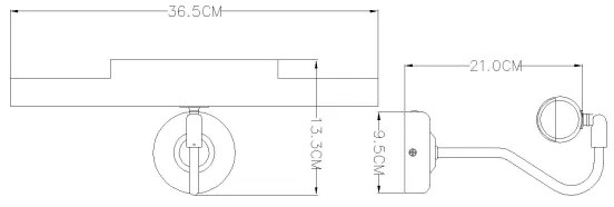 GLOBO 4405 - Nástěnné svítidlo PICTURE 2xE14/40W