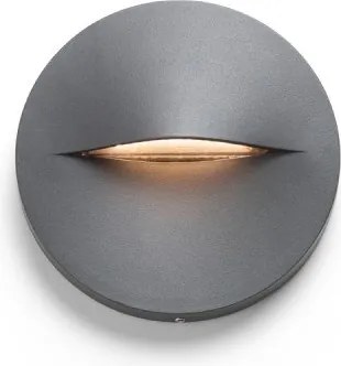 RED R13933 Přisazené venkovní svítidlo BOBO R nástěnná antracitová 230V LED 3W IP65 3000K - RED - DESIGN RENDL