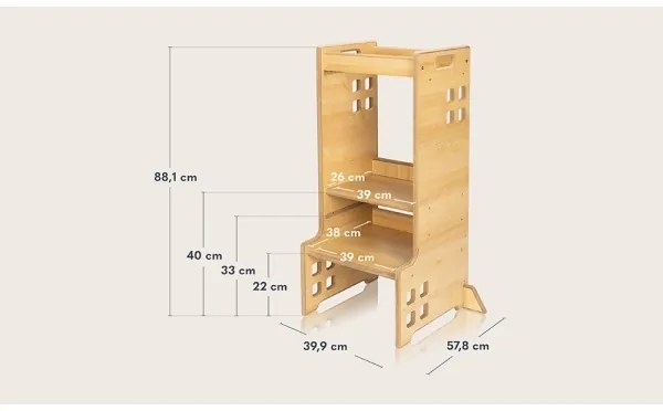 Lionelo - Učící věž CASS Natural