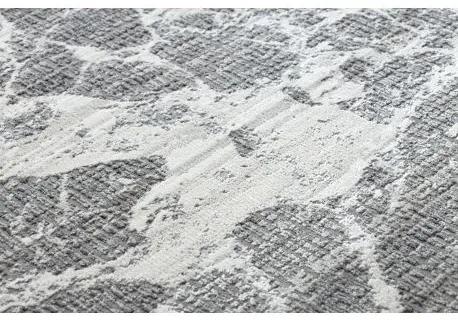 Moderní koberec REBEC střapce 51186B Mramor dvě úrovně rouna krém velikost 140x190 cm | krásné koberce cz