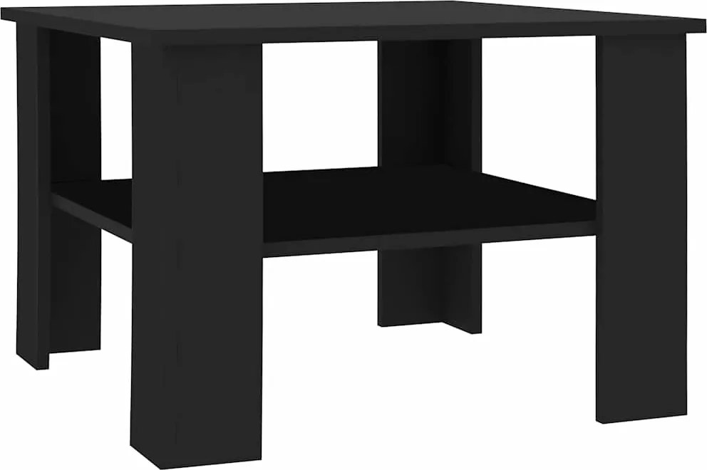 vidaXL Konferenční stolek 60x60x42 cm kompozitní dřevo [800215] Barva: Černá