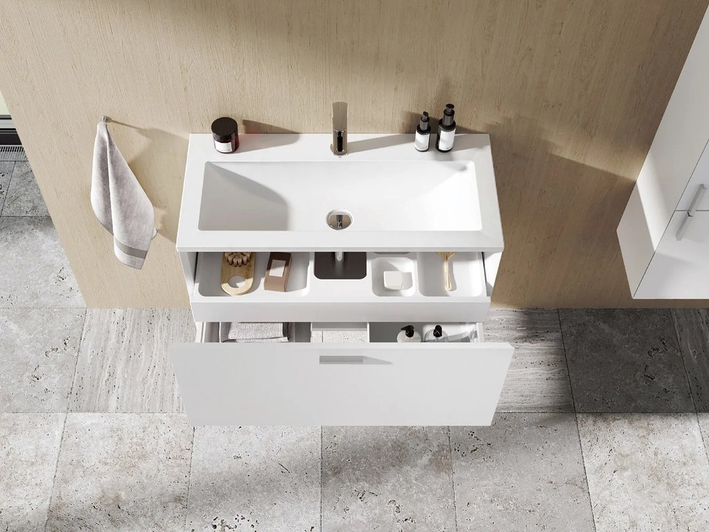 Ravak Clear 80 x 38 cm XJJ01180000 umyvadlo bez přepadu s otvorem
