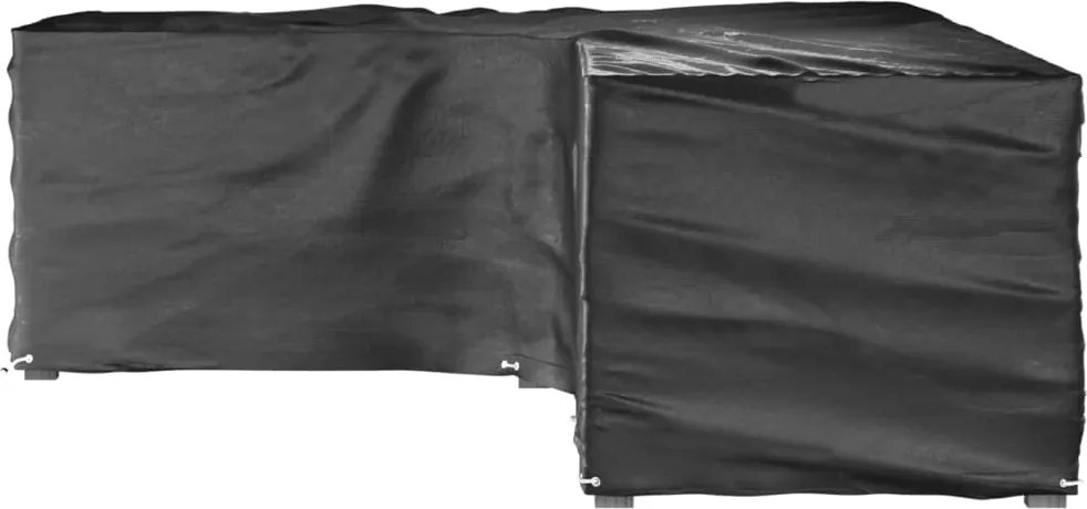 Plachty na zahradní nábytek tvar L 2 ks 18 oček 220x285x80 cm 3155377
