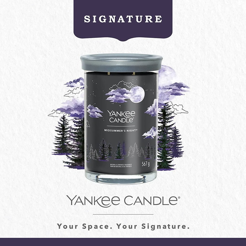 Yankee Candle vonná svíčka Signature Tumbler ve skle velká Midsummer’s Night®  567 g