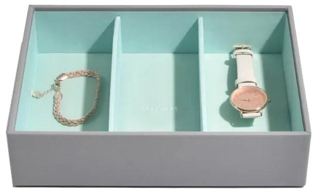 Box na šperky Grey Mint Classic 3 | tyrkysová