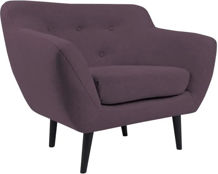 Fialové křeslo Mazzini Sofas Piemont