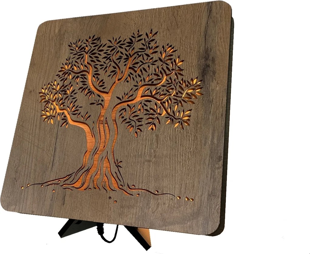 Li-Go "Olivovník" lampa 31x31 cm provedení povrchu: černá s patinou