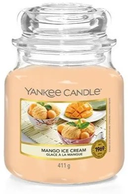 Yankee Candle vonná svíčka Classic ve skle střední Mango Ice Cream  411 g