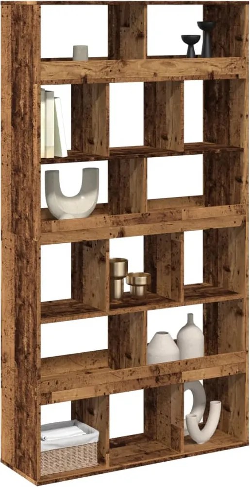 Dělicí stěna old wood 100 x 33 x 187,5 cm kompozitní dřevo 3309544