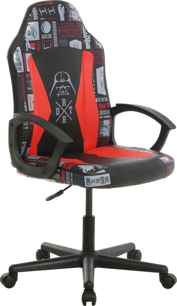 XXXLutz HERNÍ ŽIDLE, vzhled kůže, červená, černá Star Wars - Online Only kancelářské židle - 001206002001