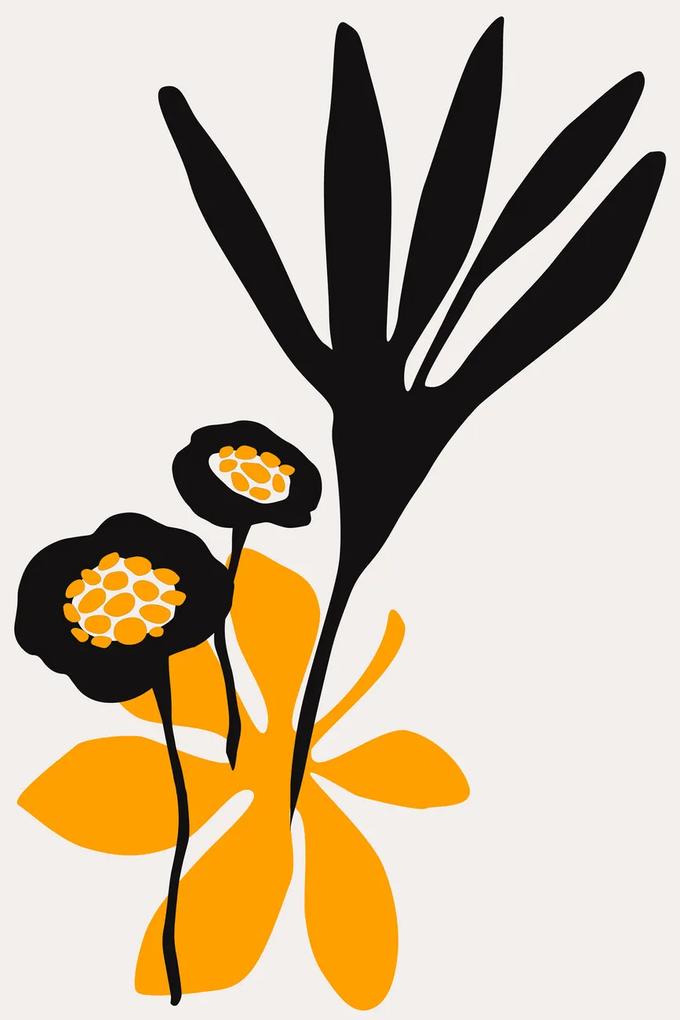 Ilustrace Blossom Beauty BRIGHT, Kubistika, (26.7 x 40 cm)