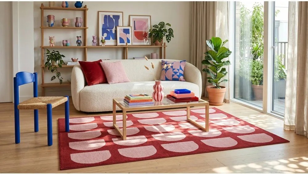 Červený/růžový koberec 160x230 cm Pomegranate – ESTE