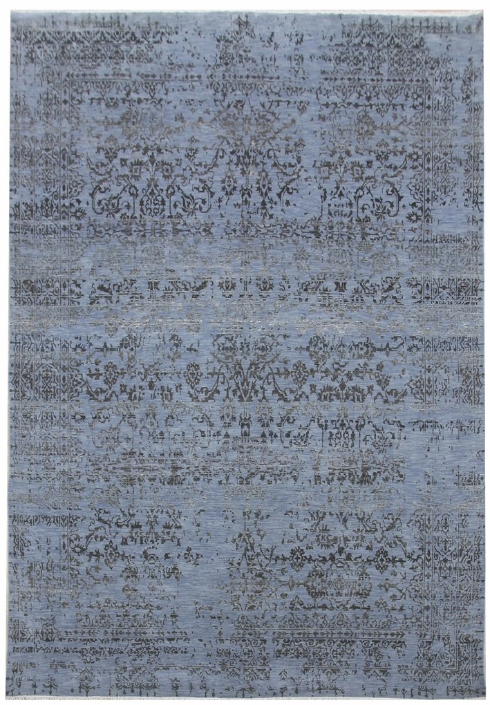 Diamond Carpets koberce Ručně vázaný kusový koberec Diamond DC-JK 1 Jeans blue/black Rozměry koberců: 365x457