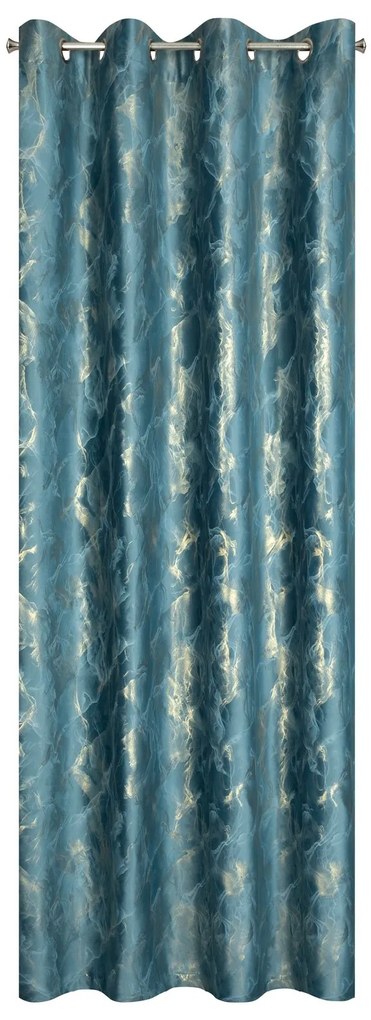 ZATEMŇOVACÍ ZÁVĚS NA KROUŽCÍCH MELODY 140X270 CM TMAVĚMODRÁ