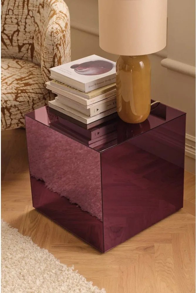 Skleněný odkládací stolek 45,5x45,5 cm Cube – Ellos Home