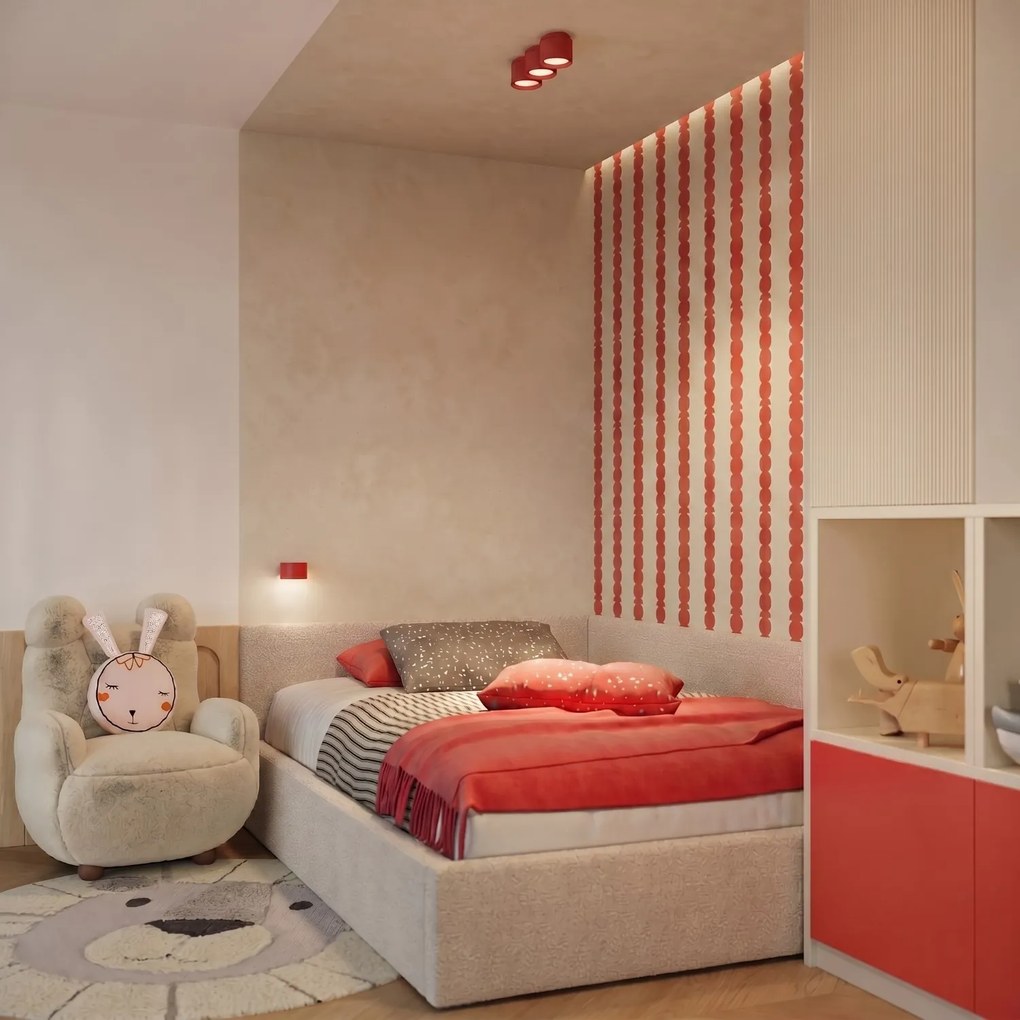 Sollux Lighting Stropní svítidlo MODO 3 červené GX53