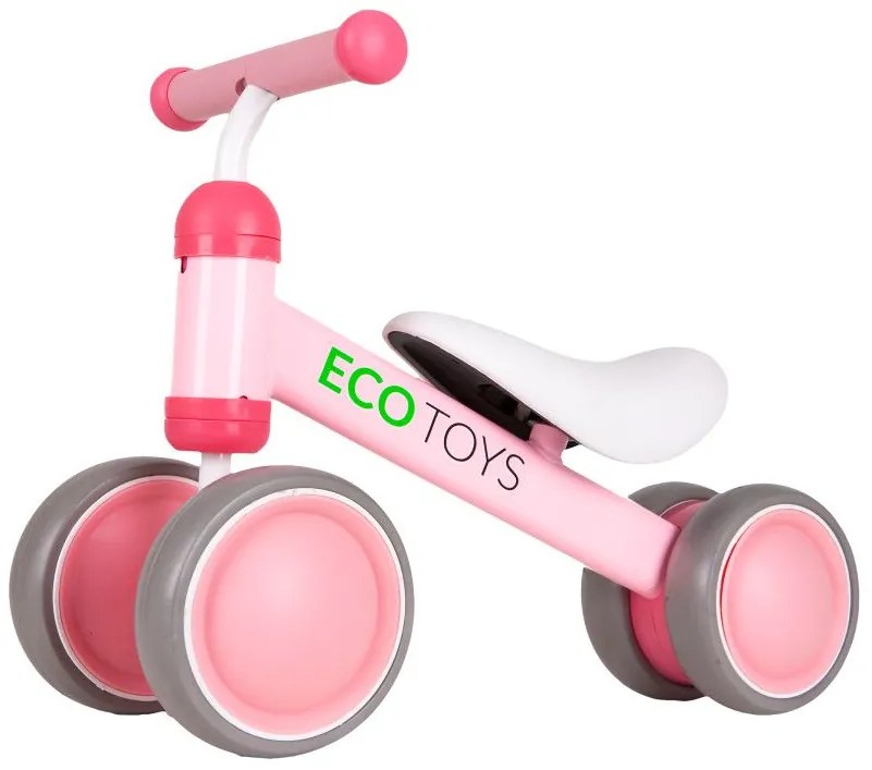 Dětské kolo v růžové barvě ECOTOYS