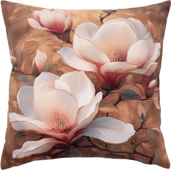SCANquilt povlak ART VELVET magnolie písková 45 x 45 cm