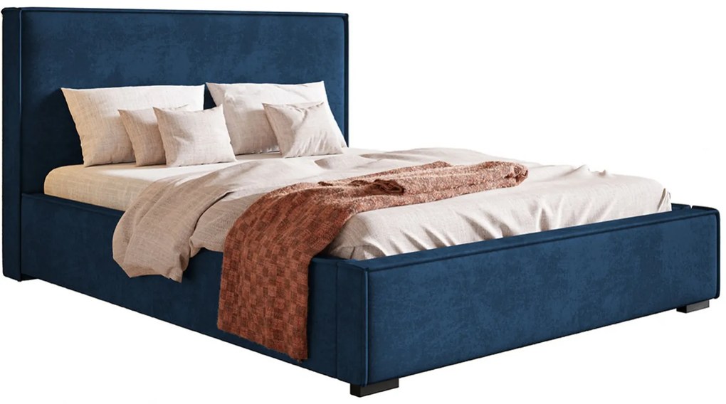 Čalouněná dvoulůžková manželská postel model Vencl Bed 8 Rib