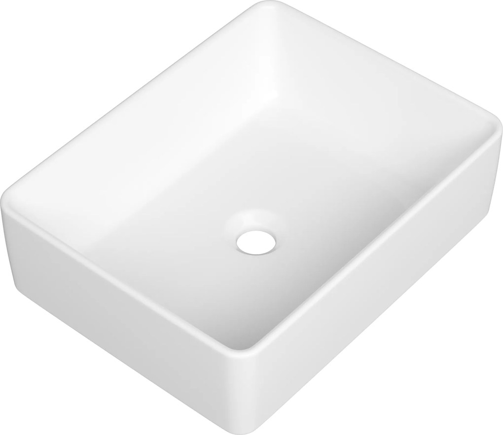 Gamma Juga, umyvadlo na desku 480x370x140 mm, bílá lesklá, GMA-UC-JUGA