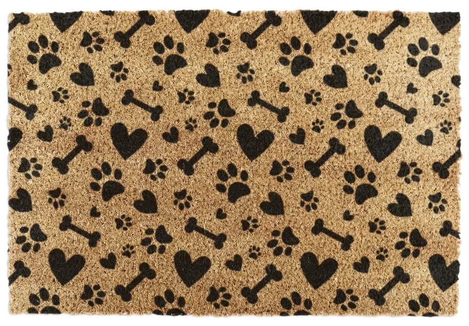 Rohožka z kokosového vlákna 40x60 cm Paws and Bones – Artsy Doormats