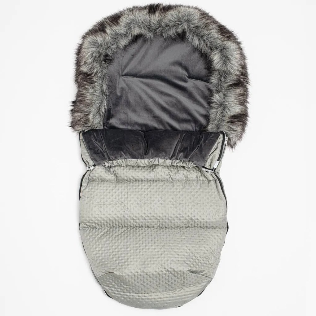 Zimní fusak New Baby Lux Fleece grey Barva: Šedá