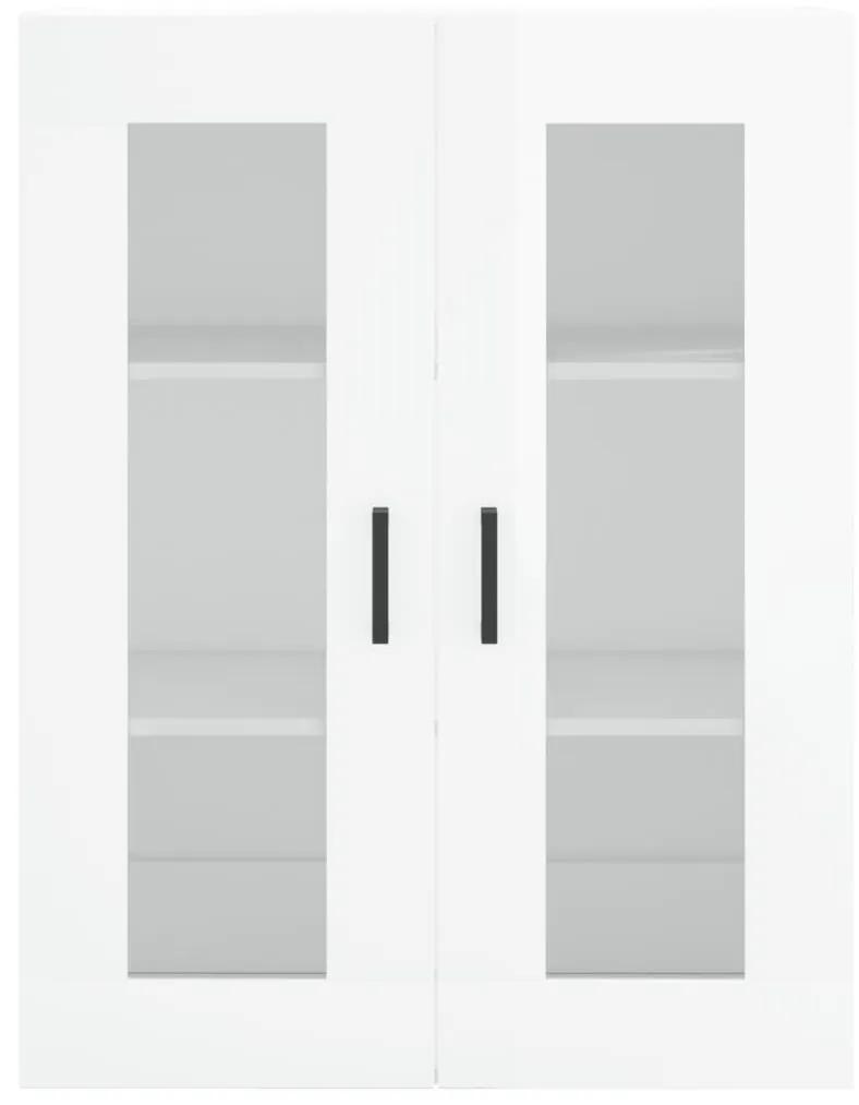 Skříň highboard lesklá bílá 69,5 x 34 x 180 cm kompozitní dřevo,  3198723