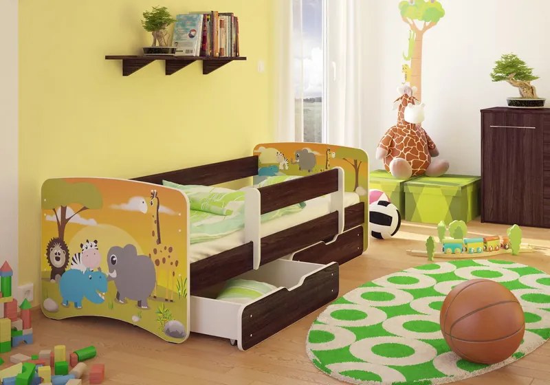 Dětská postel Nico vzor 53 180x90 cm - bílá barva zábrany