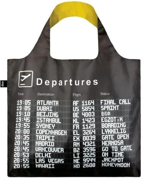 Skládací nákupní taška LOQI AIRPORT Arrivals