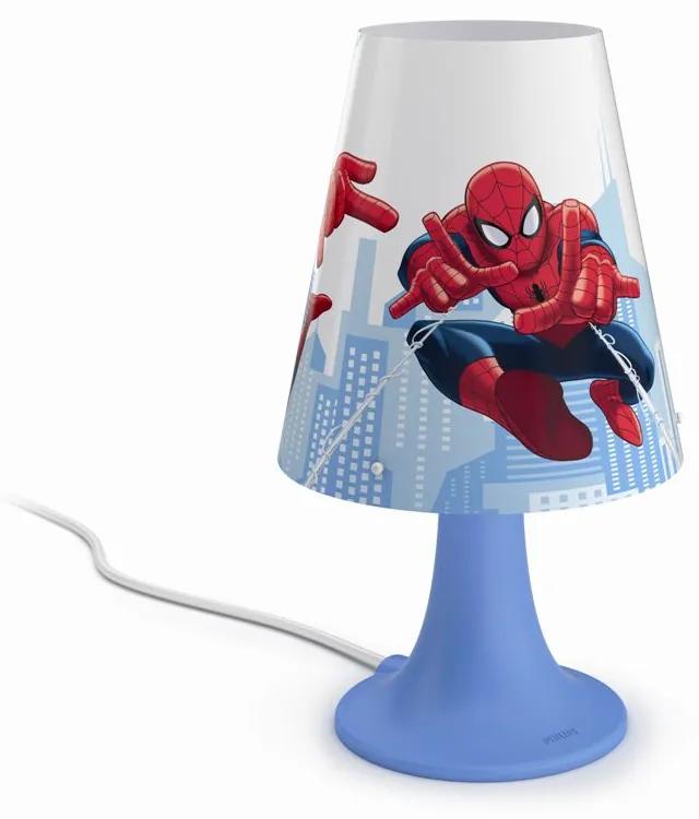 PHILIPS Disney 71795/40/16 dětská stolní LED lampička Spider Man 1x2,3W 2700K