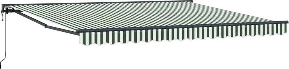 Rám markýzy Zelená a bílá 400 × 300 cm 3330734
