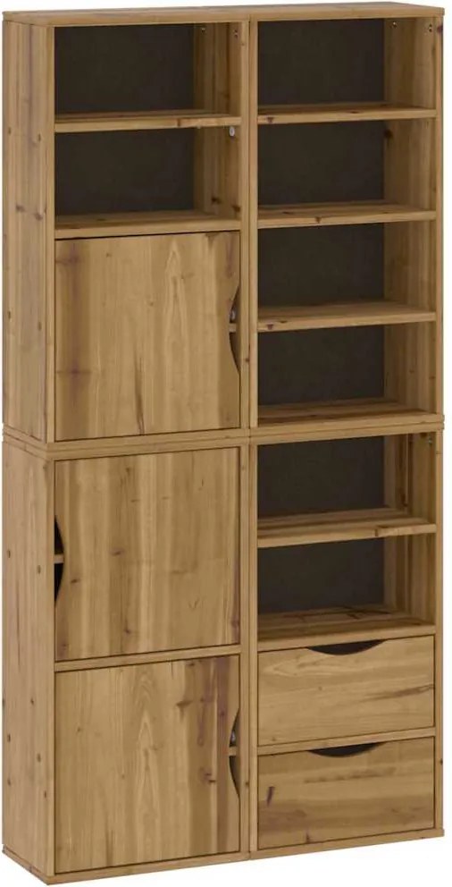 Boční skříňky 4 ks "ODDA" 40x24x79 cm Borovicový masiv 3365352