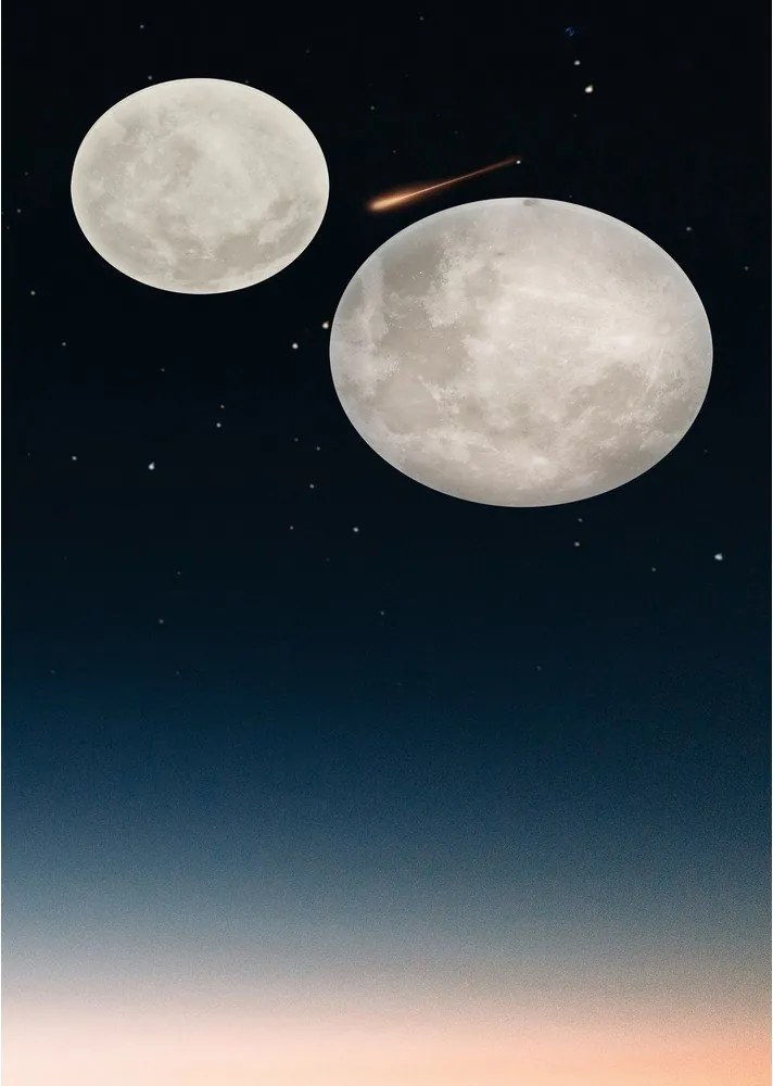 Světle šedé LED dětské stropní svítidlo se stínidlem z akrylového skla ø 40 cm Lunar – Trio