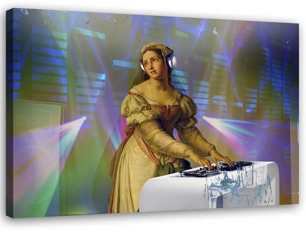 Gario Obraz na plátně Lady DJ - Jose Luis Guerrero Rozměry: 60 x 40 cm