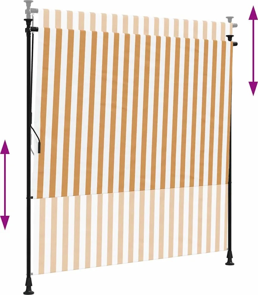 vidaXL Venkovní roleta 200 x 270 cm [368771] Barva: Oranžová