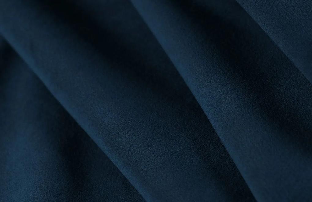 Královsky modrá sametová čtyřmístná pohovka MICADONI Jodie 244 cm