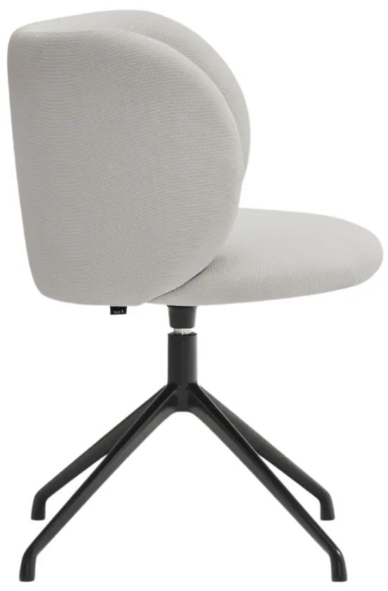 Světle šedá čalouněná konferenční židle Teulat Mogi