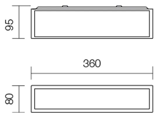 Redo 01-1234 koupelnové nástěnné LED svítidlo Ego chrom, 11W, 3000K, 36cm