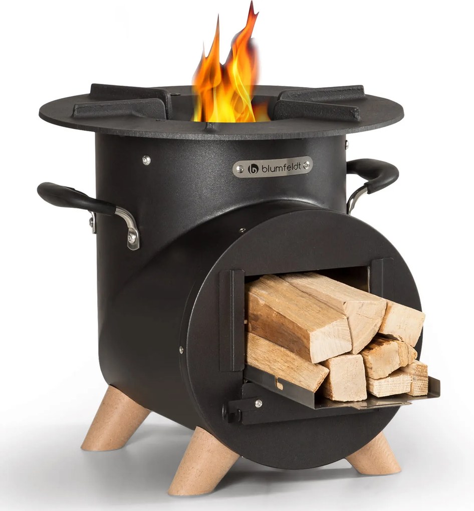 Blumfeldt Oshima Rocket Stove Camping Stove šetrný k životnímu prostředí mobilní ocel