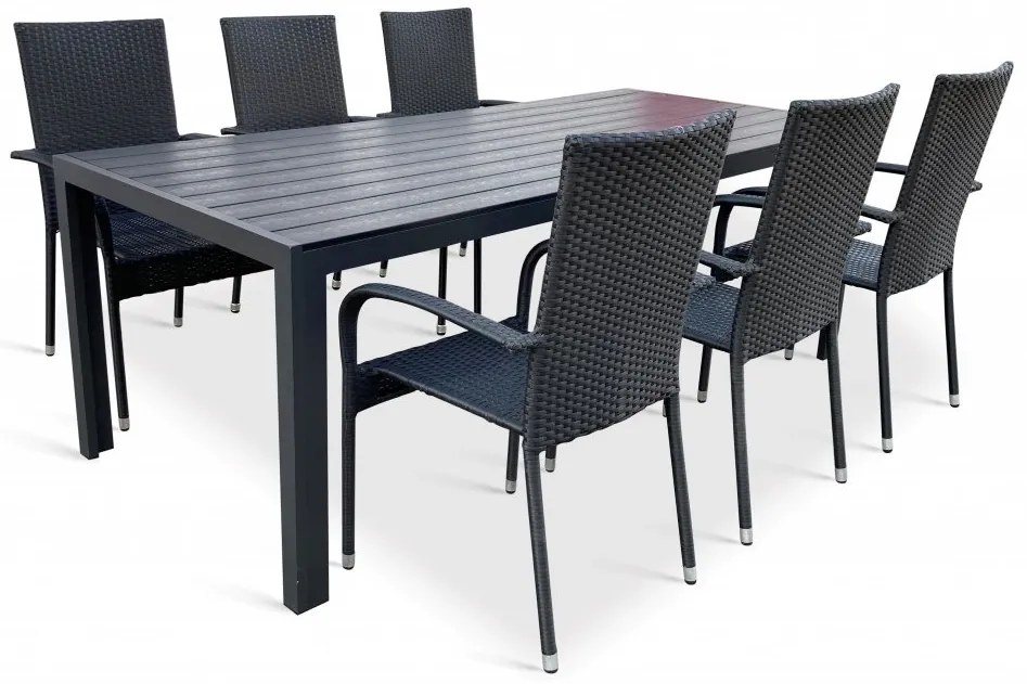 Vikio Zahradní set 180x90 pro 6 osob DT254 antracit