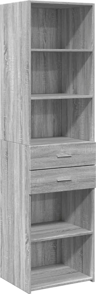Skříň highboard šedá sonoma 50 x 42,5 x 185 cm kompozitní dřevo 3281460